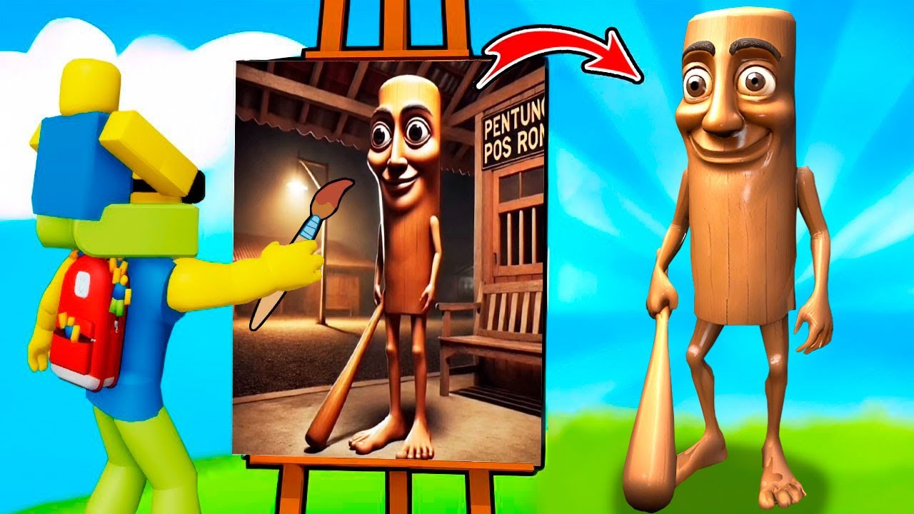 DIBUJO A LOS PERSONAJES DE BRAINROT Y COBRAN VIDA en Roblox - YouTube