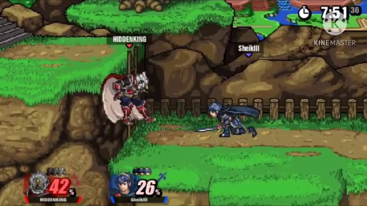 SSF2 melee marth grab range - YouTube
