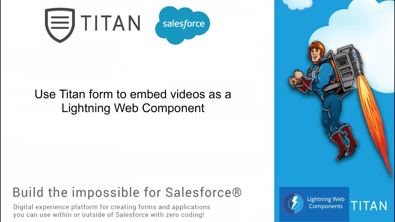 Titan form to embed videos as a Lightning Web Component - YouTube