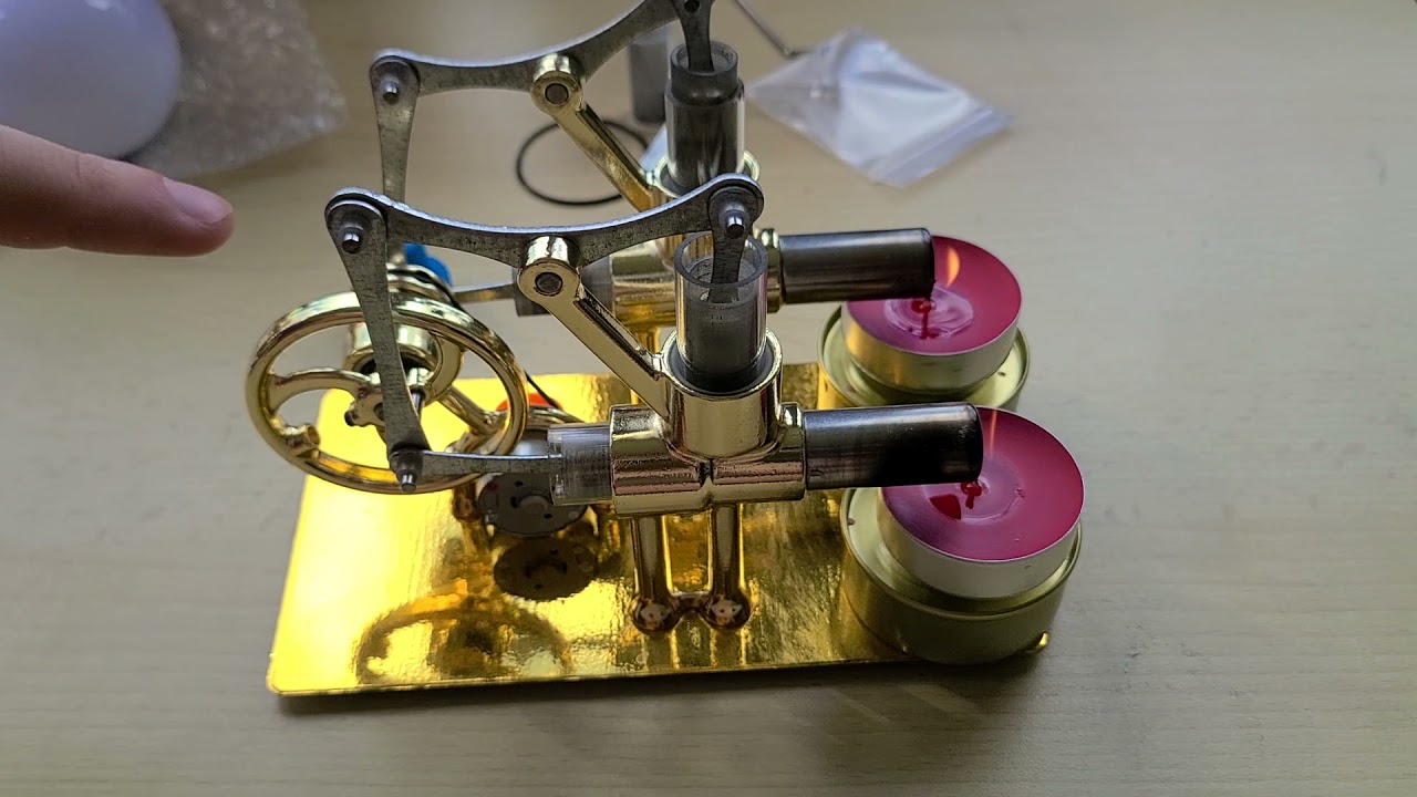 Stirling Engine from Ebay Jammed pt1 (Candles) - YouTube
