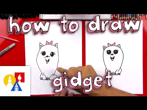 How To Draw Gidget From The Secret Life Of Pets | Safe Videos for Kids