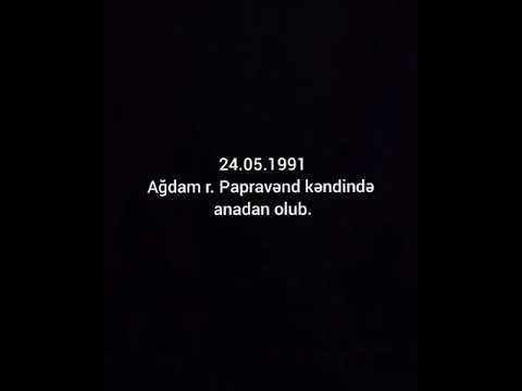 Ağdam Paprəvənd Şəhidimizi tanıyaq