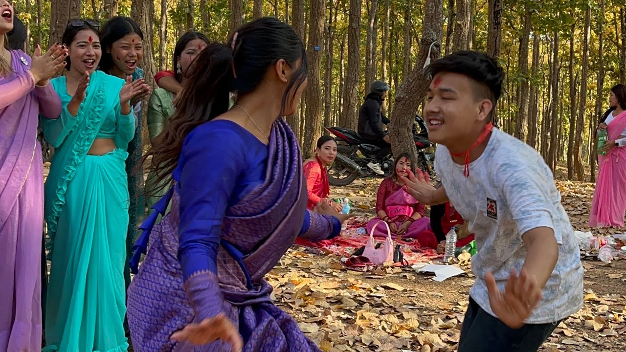 Dangali jhapre nach viral road dekhi || sandeep ||Sandesh chand - YouTube