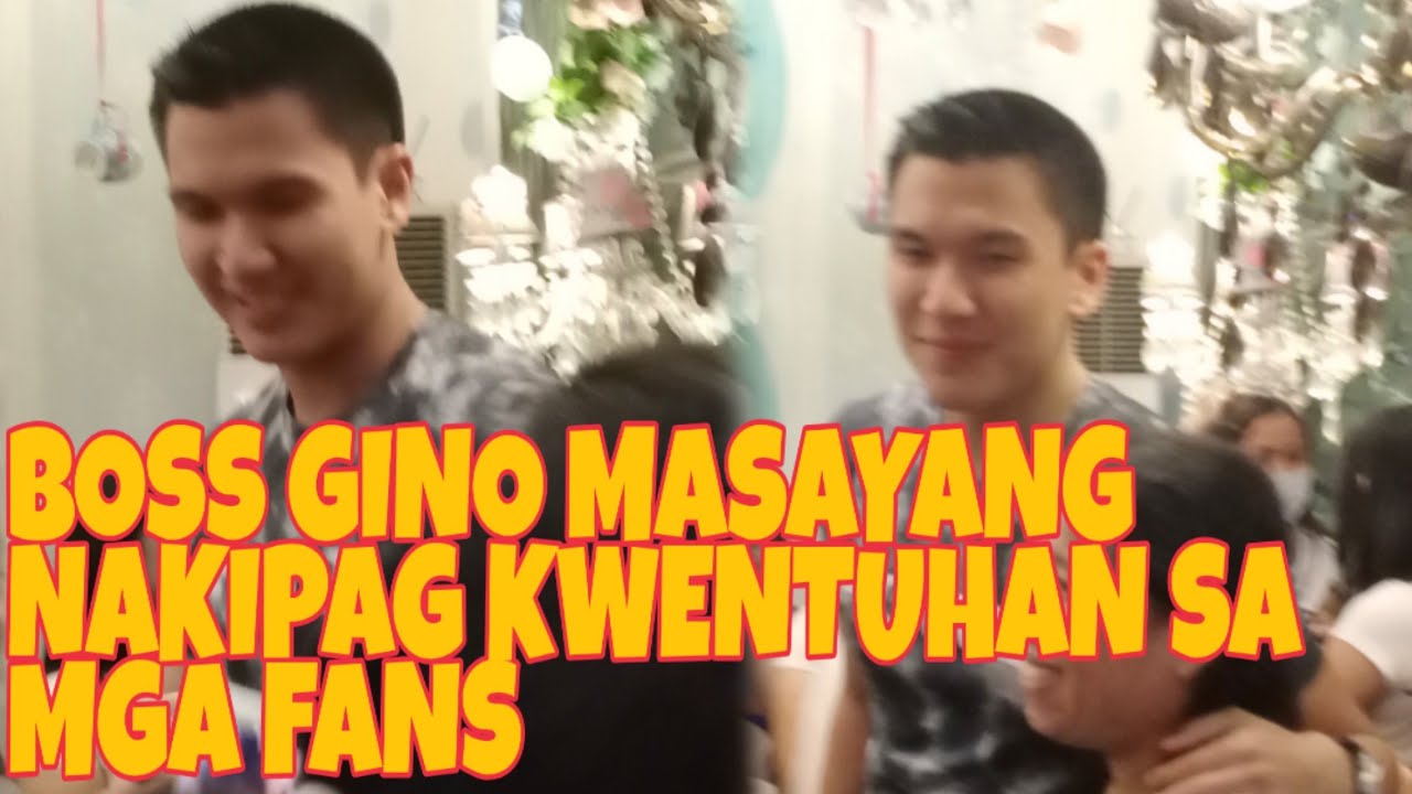 BOSS GINO NAKI PAG KULITAN SA MGA FANS... - YouTube