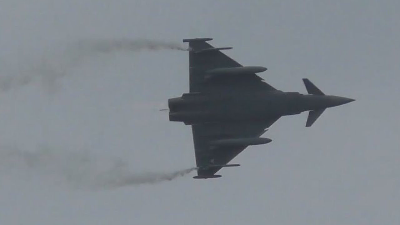 Eurofighter Typhoon Intercept Demonstration - Airpower 2019 - Friday ...