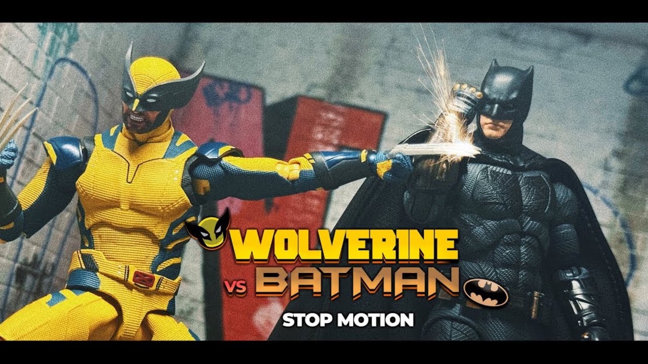 BATMAN VS WOLVERINE - Stop Motion | Fight Scene - YouTube
