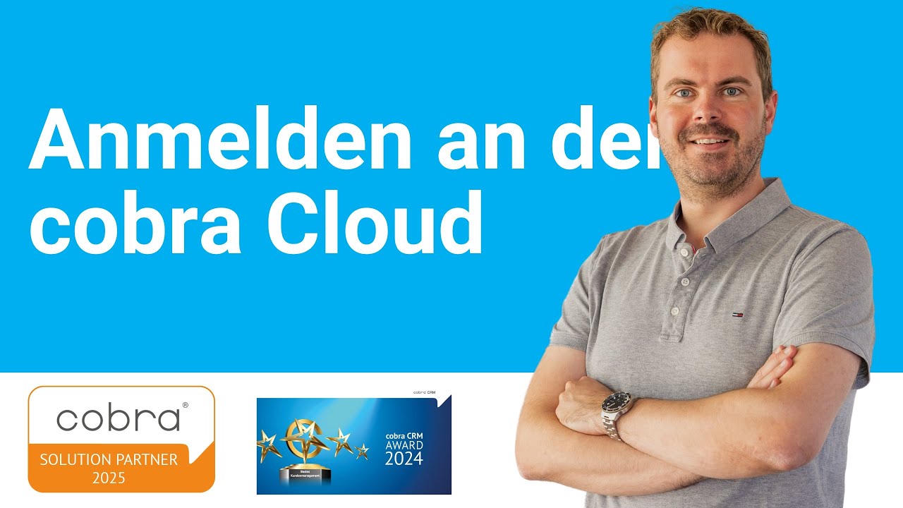 Anmelden an der cobra Cloud für die neuen Anwendungen, wie zum Beispiel ...
