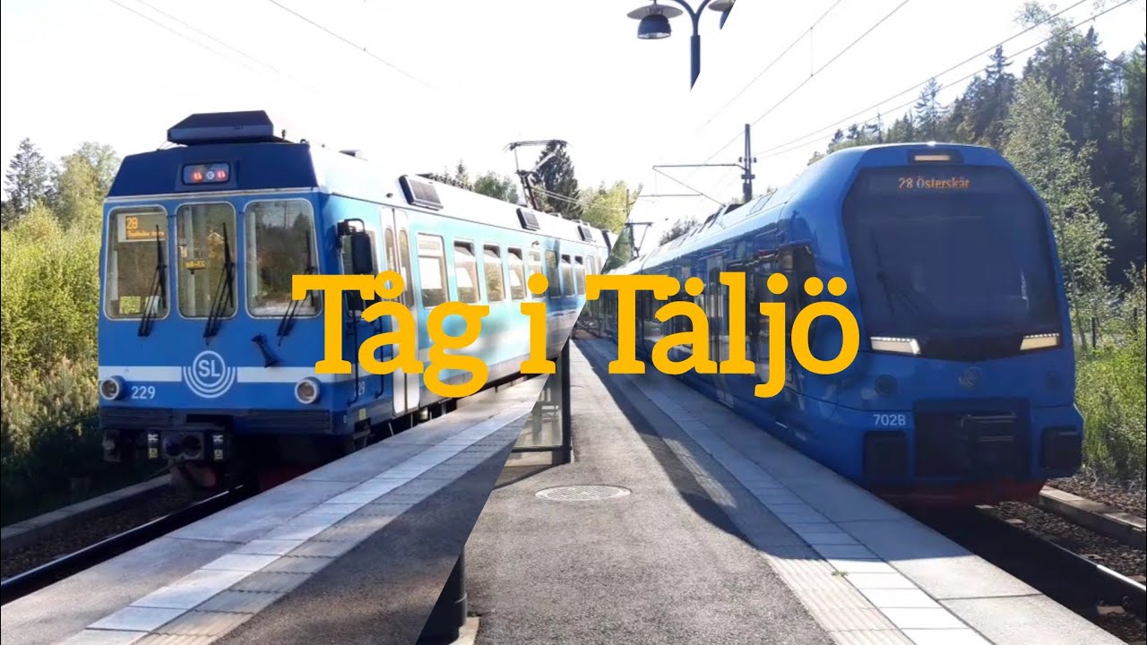 Tåg i Täljö med X10p/Ubp/Ubxp och X15p (Roslagsbanan) - YouTube