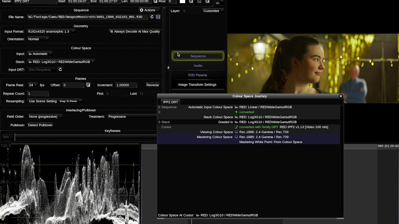색보정 : RED IPP2 - Baselight - YouTube