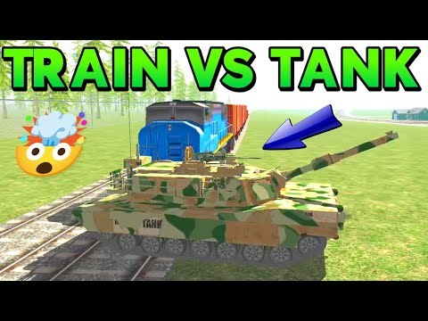 Train VS Tank Will it Survive 😎 OMG 🤯 Tank VS Scorpio VS Bolero in ...