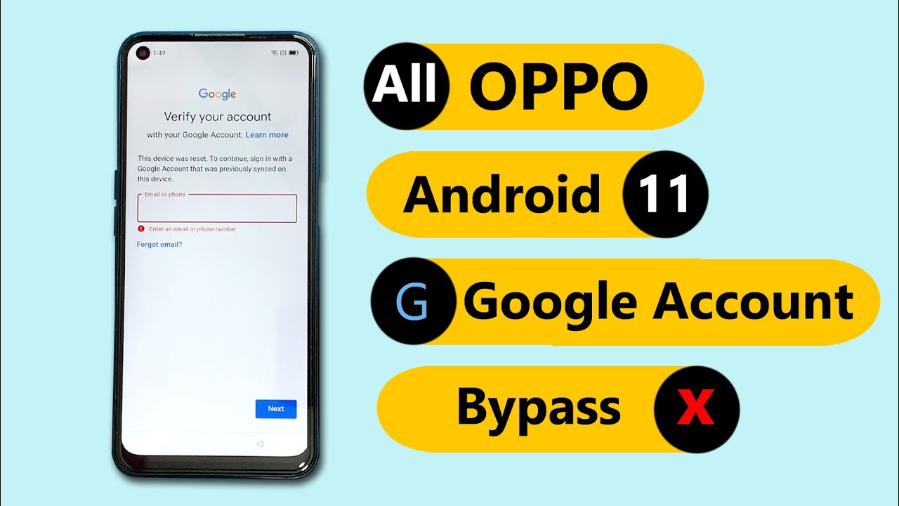 All Oppo Android 11 Frp Bypass/Reset Google Account New Security Frp ...