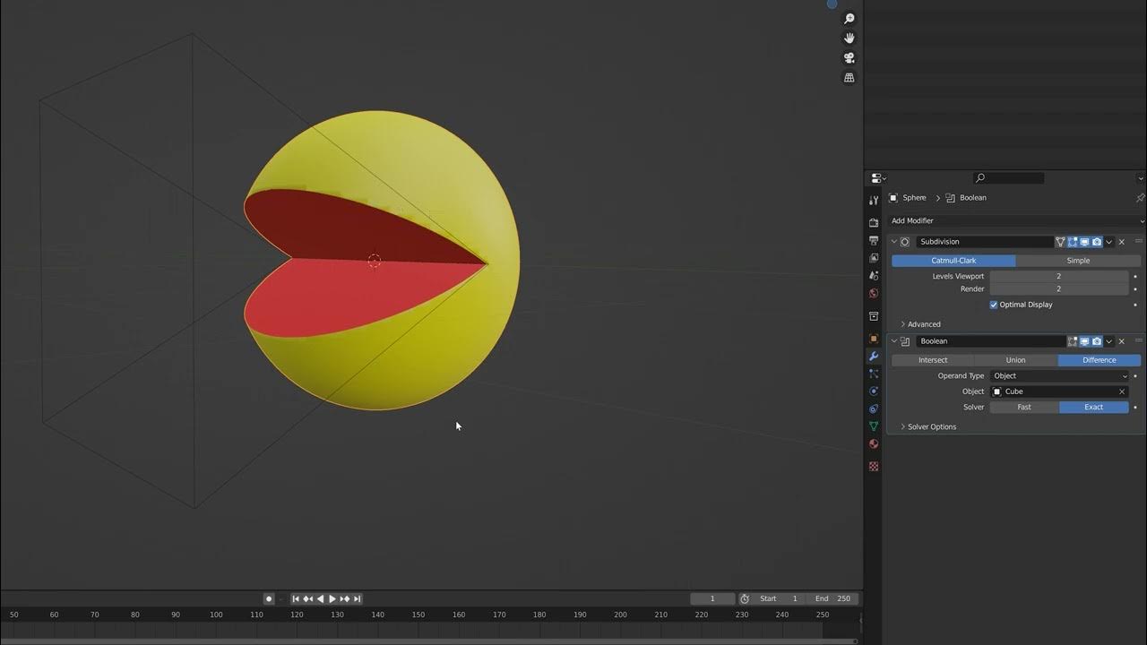 Pacman Mouth Animation - Very Simple Blender Tutorial in Hindi - YouTube
