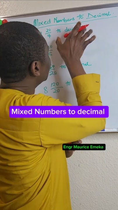 How to convert mixed numbers to decimals #trendingshorts #maths #school ...