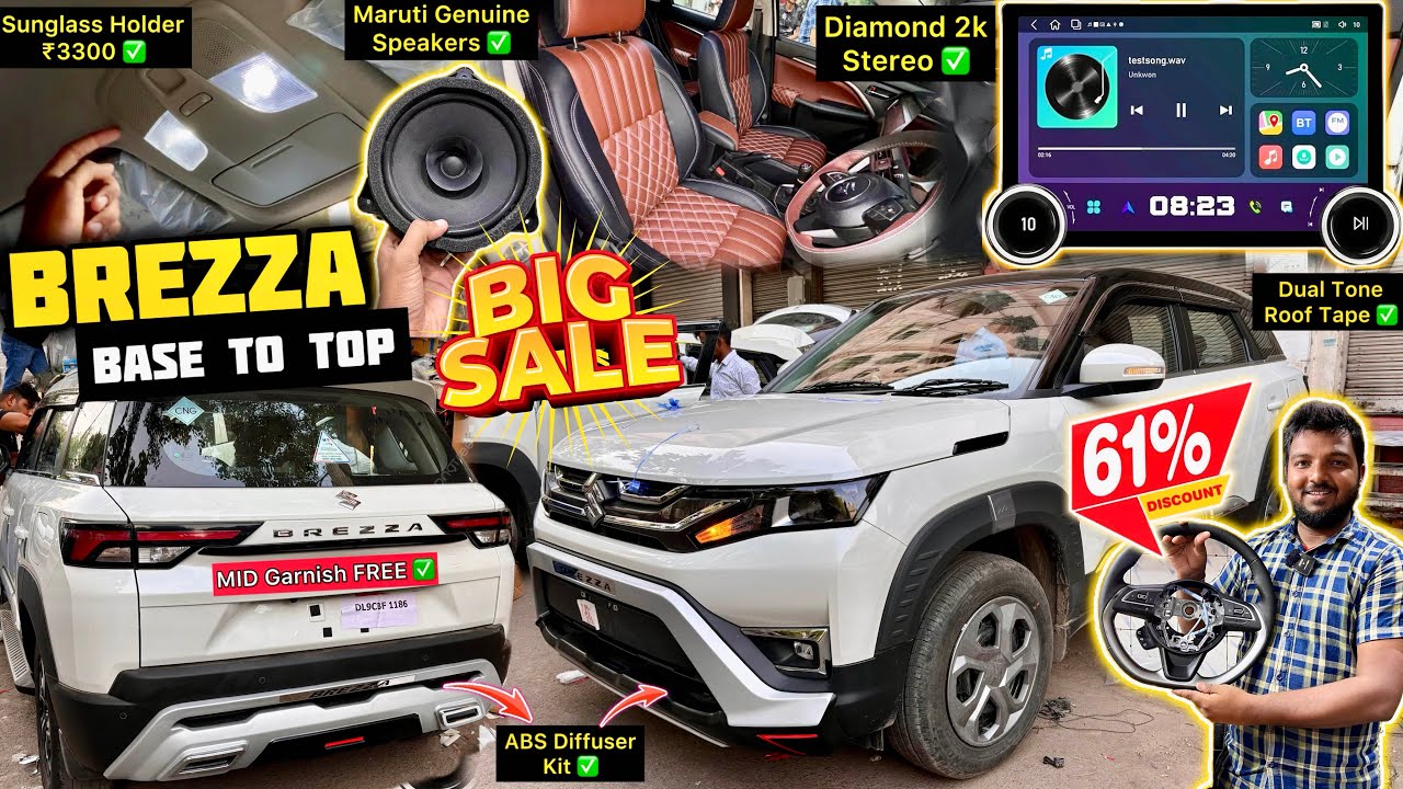 Brezza LXI Base Model Modification With Price Brezza LXI Base to Top ...