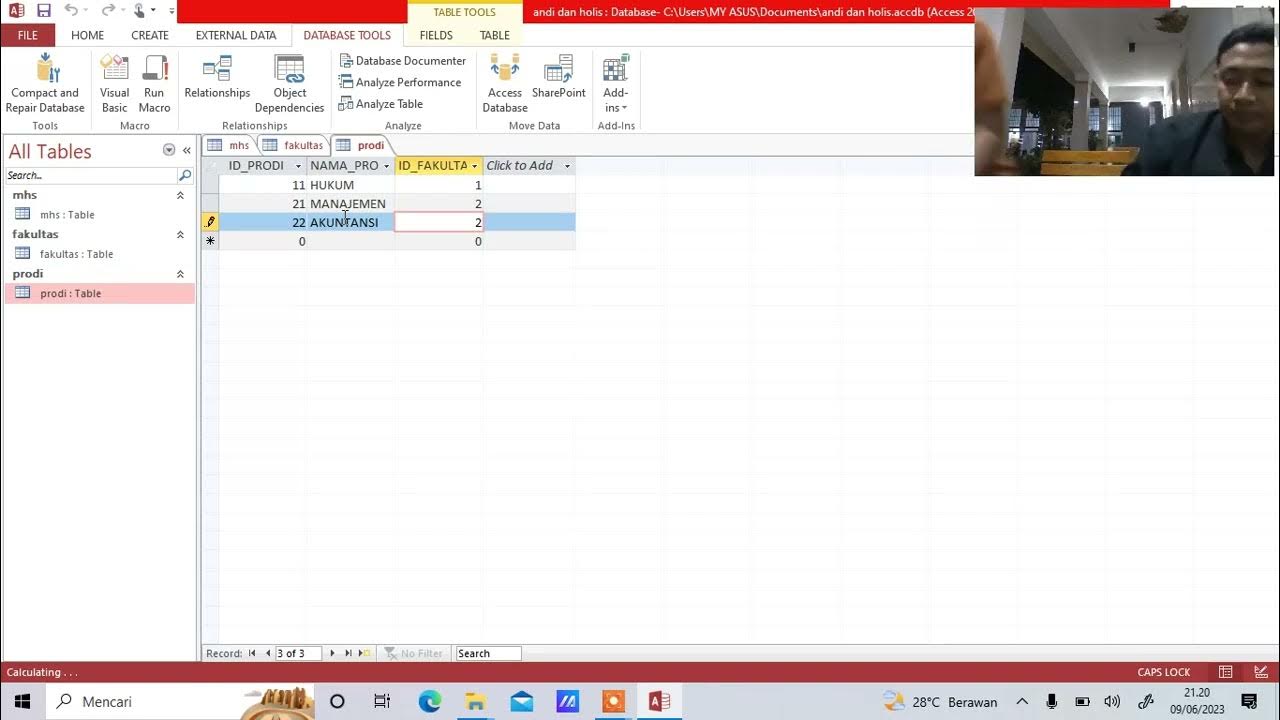 TUTORIAL MEMBUAT QUERY DENGAN CARA SQL ATAU DESAIN VIEW (HOLIS & ANDI) - YouTube