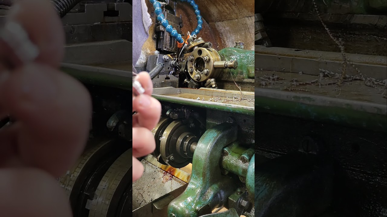 (HD) 2G Brown & Sharpe automatic screw machine - YouTube