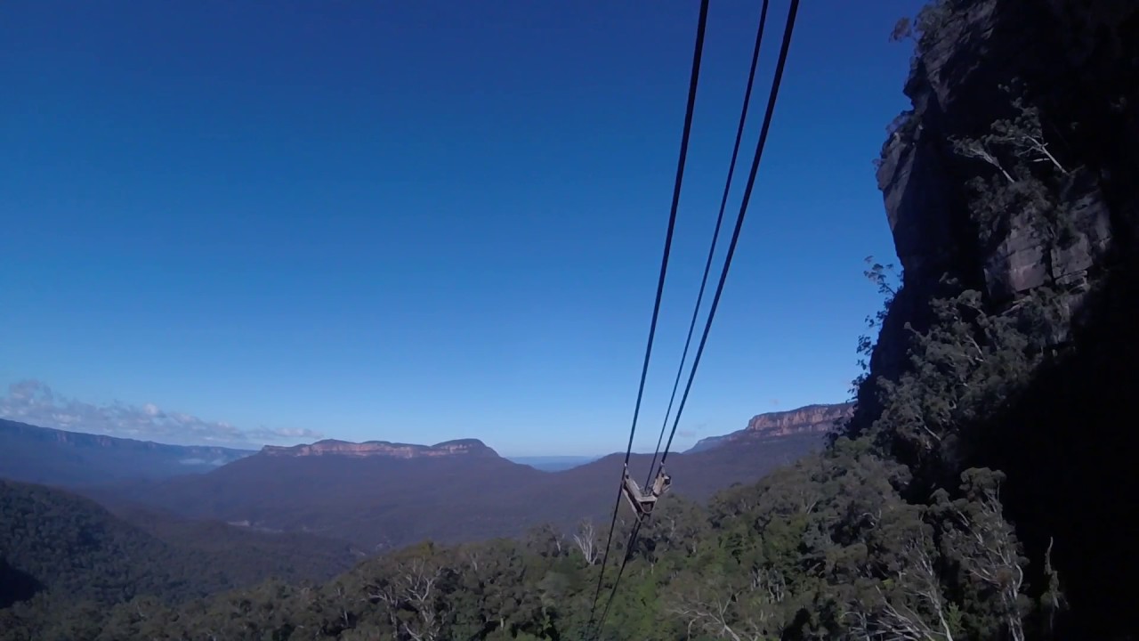Scenic World 2 a VERY steep Cable Car - YouTube