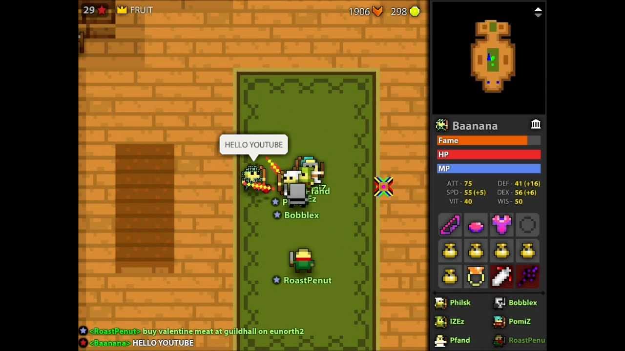 RotMG Huntress Maxing on 8/8 Drop Party - YouTube