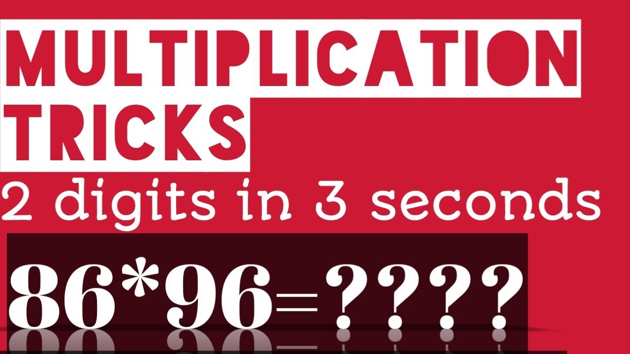 Multiplication trick|2 digits|Simple explaination|5 seconds - YouTube