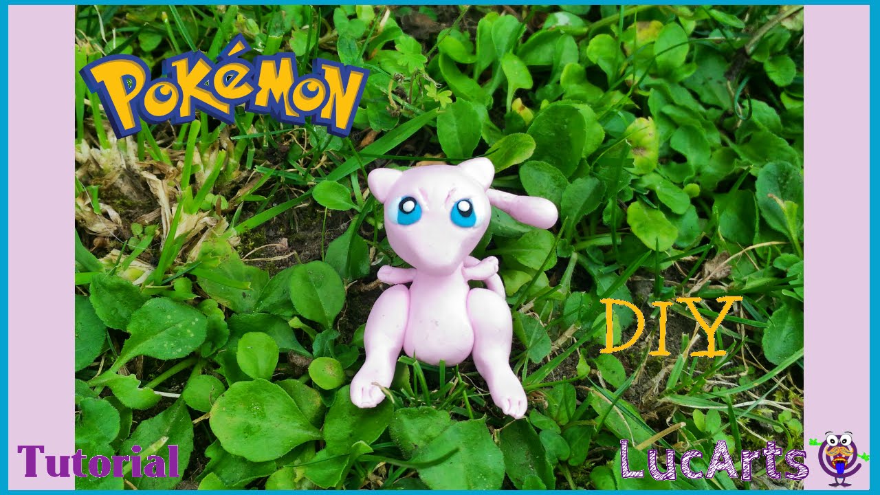 Mew Pokémon Polymer Clay Tutorial/ Mew con porcelana fría-plastilina ...