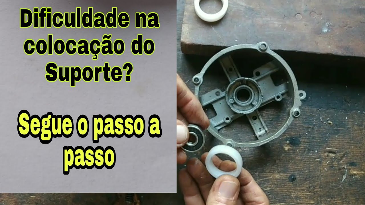 Dicas na colocação do Suporte para rolamento passo a passo - YouTube