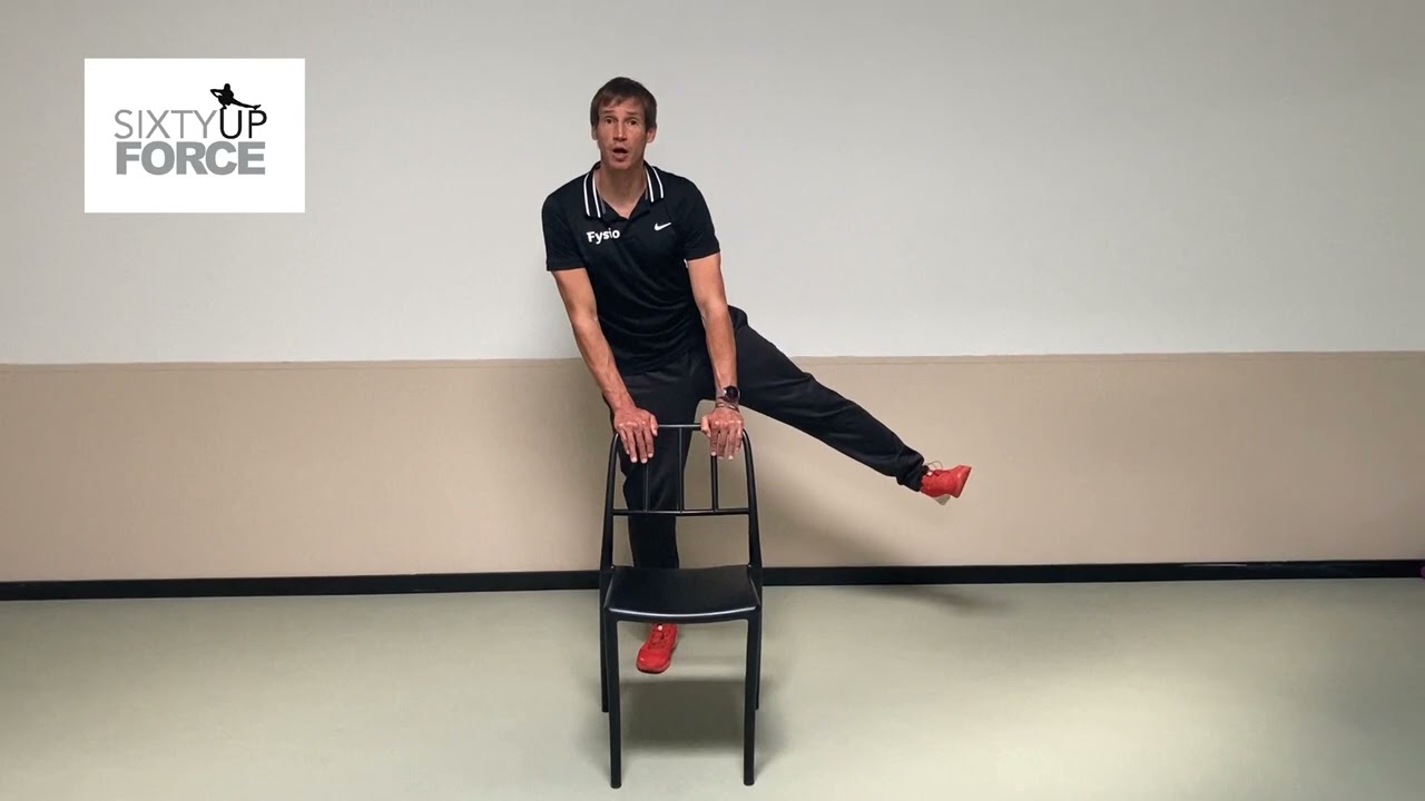 Beenspier oefeningen voor ouderen - YouTube