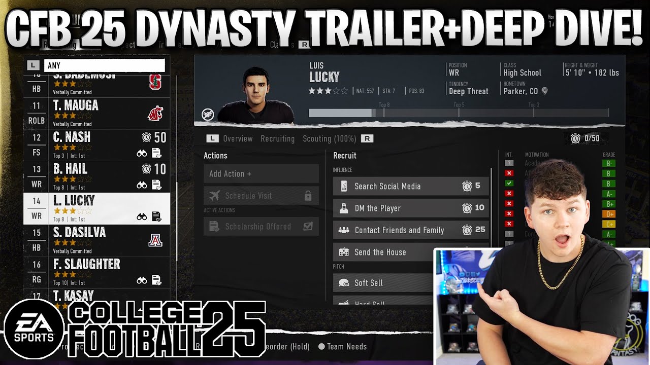 CFB 25 DYNASTY TRAILER+DEEP DIVE! RECRUITING, COACHING, AND SO MUCH ...