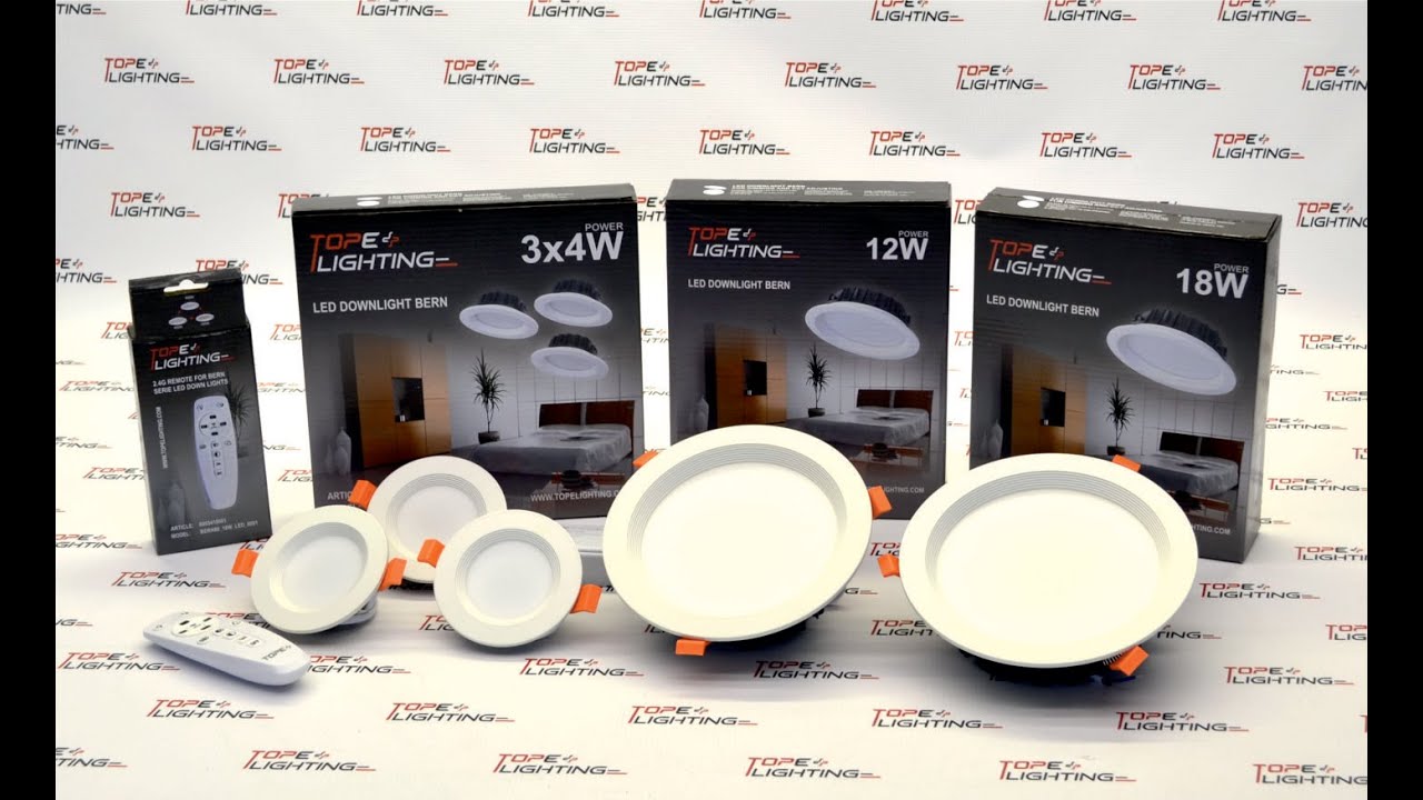 TopE Lighting "BERN" 12 Watt round LED downlight - YouTube