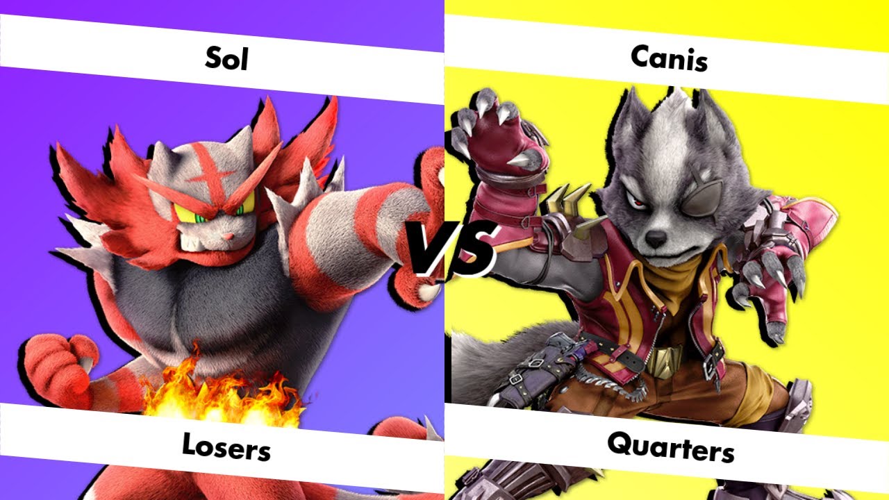 Sol (Incineroar) vs Canis (Wolf) | Smash the Cave #97 - Losers ...