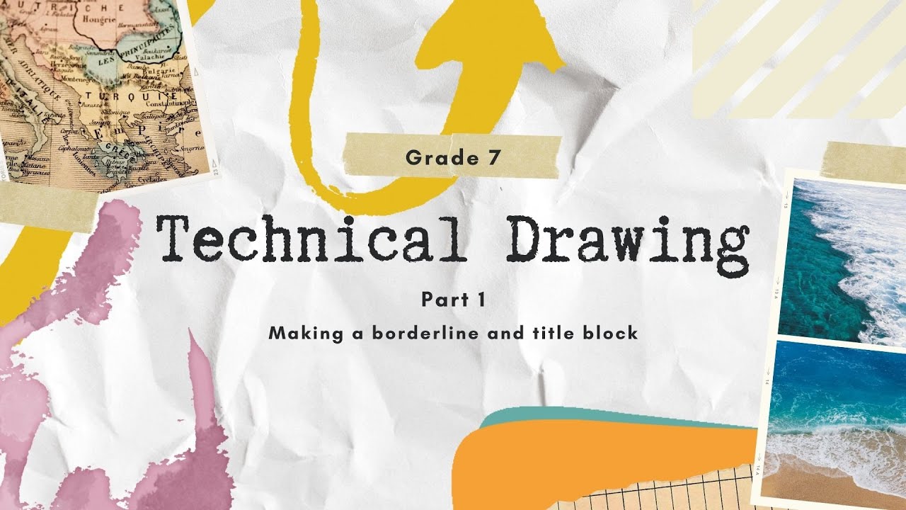 Technical Drawing Part 1: Borderline and Title Block - YouTube