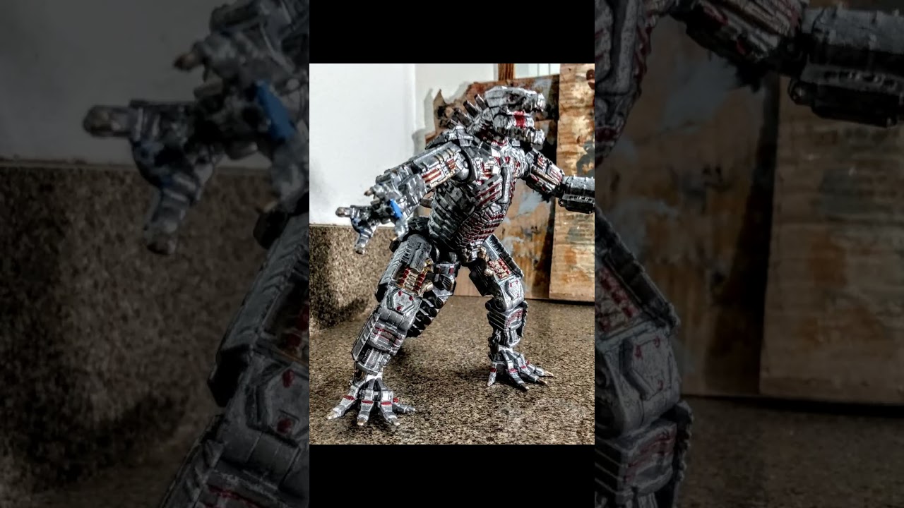 Godzilla vs Kong figure 6" playmates mechagodzilla . Custom painted ...