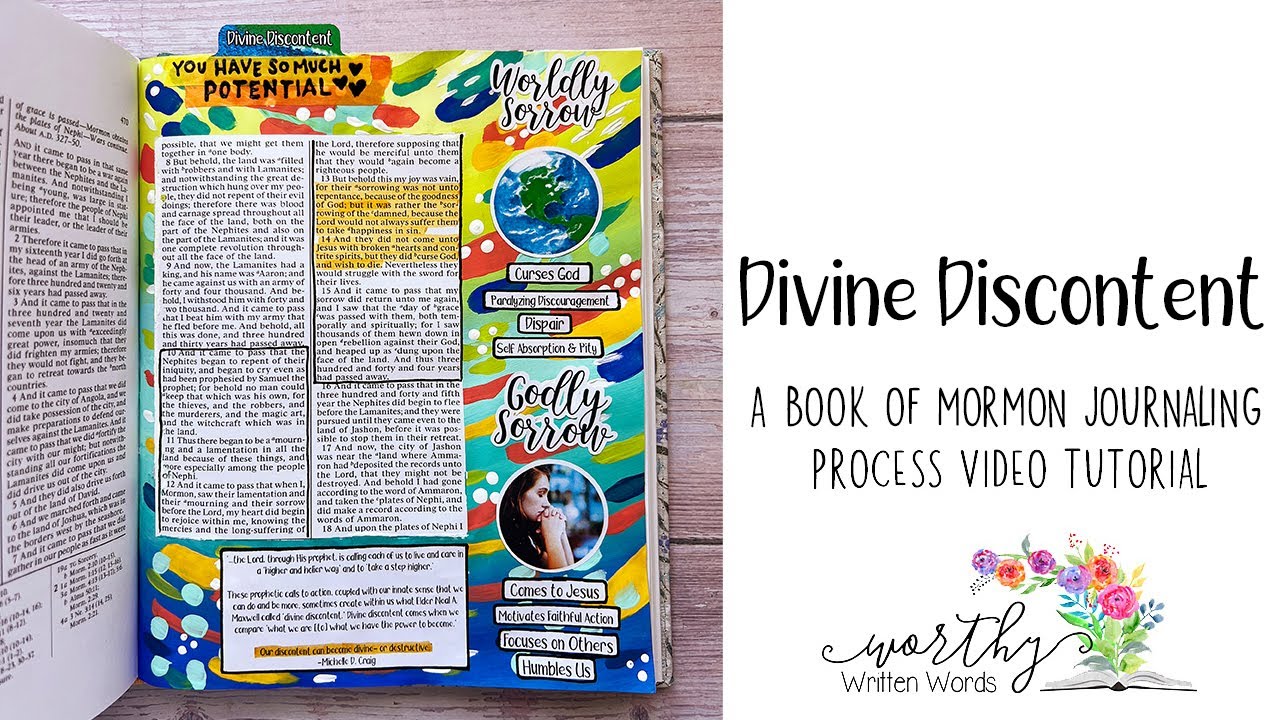 Divine Discontent Book of Mormon Journaling Page - YouTube