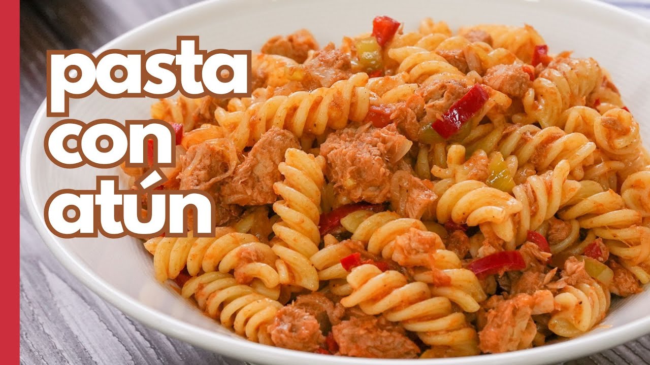Receta Fácil de Pasta con Atún y Tomate | Pasta con Salsa de Tomate y ...