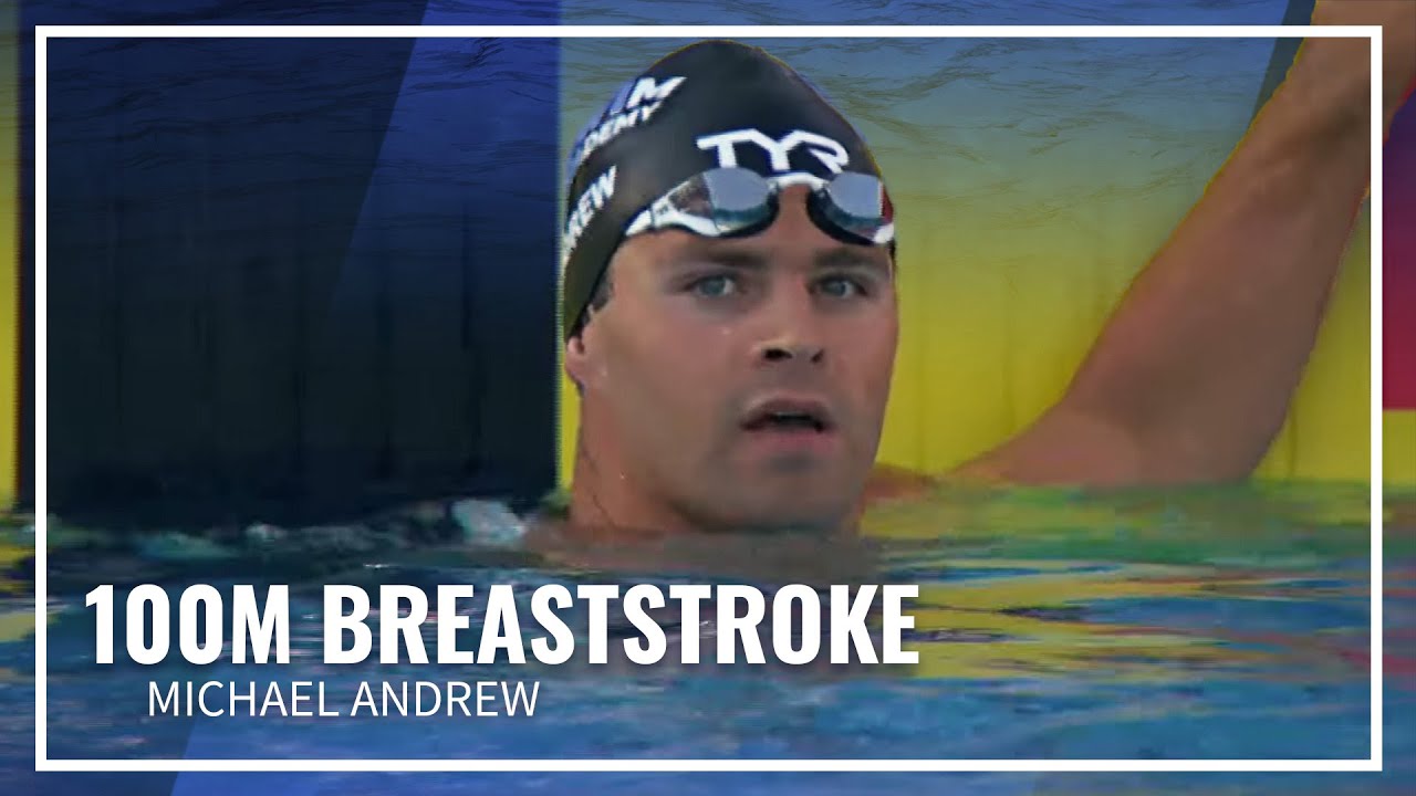 Michael Andrew Out Reaches in Men's 100M Breaststroke I TYR Pro Series ...