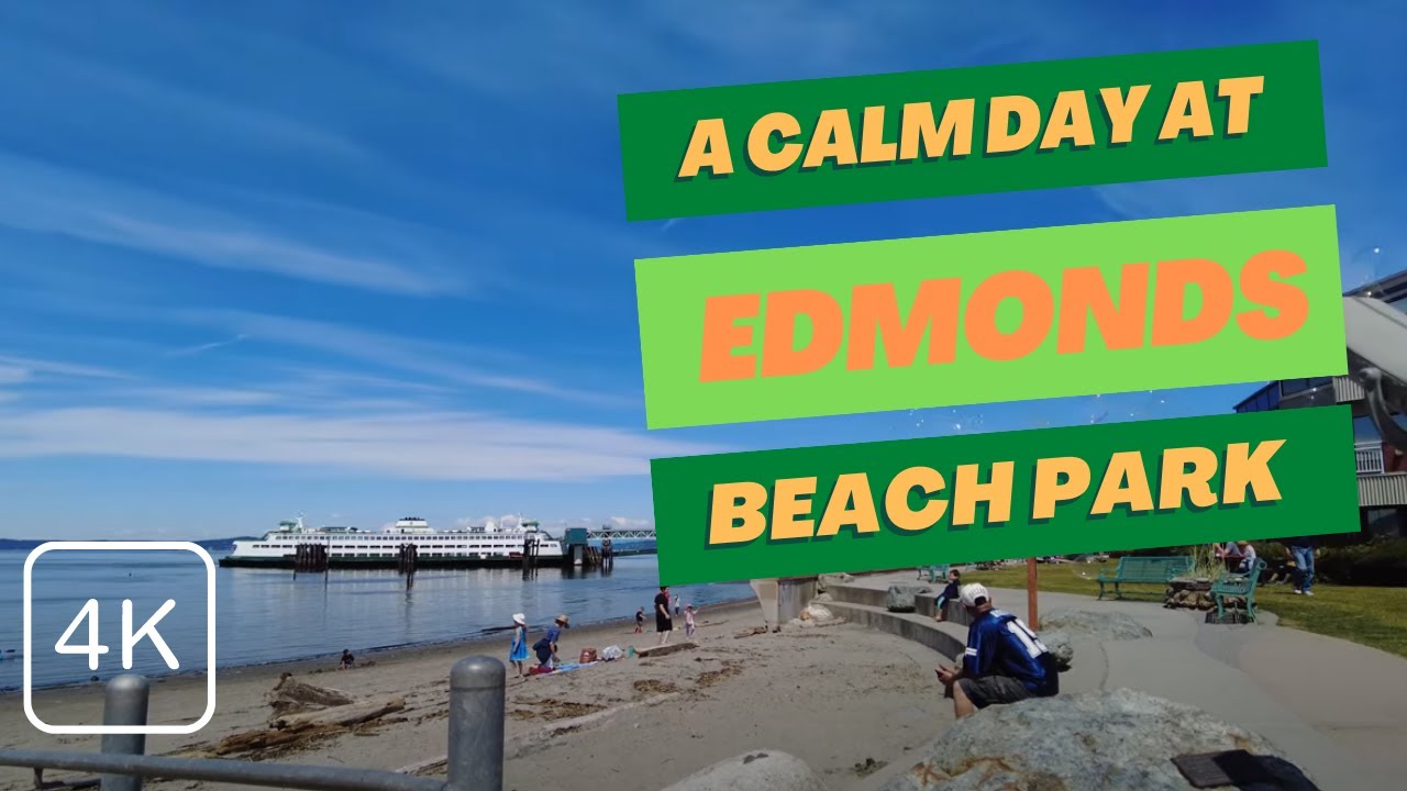Sunny Days at the Edmonds Olympic Beach & Pier North of Seattle WA ...