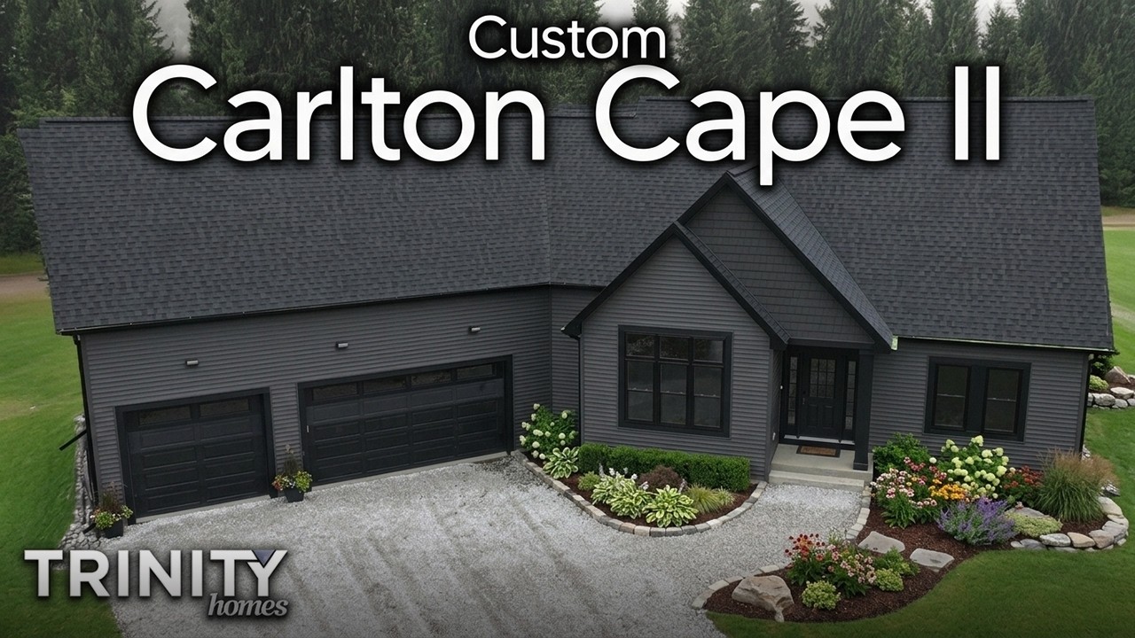 Custom Carlton Cape II Two Story Home Tour | Wisconsin New Construction ...