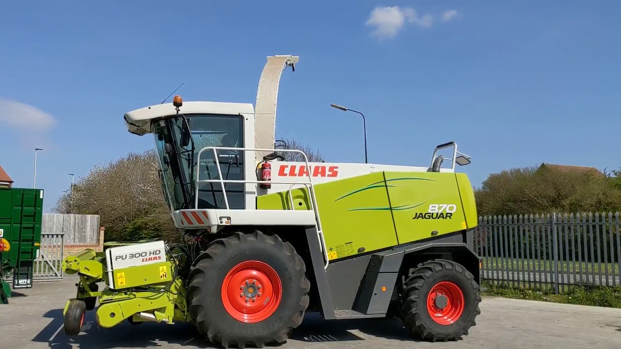 Claas Jaguar 870 Profistar 4WD Forage Harvester - YouTube