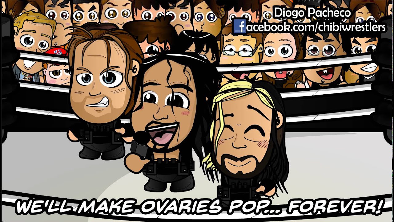 Chibi Wrestlers - HappyScary Dean Ambrose and Seth Rollins #09 Origins ...