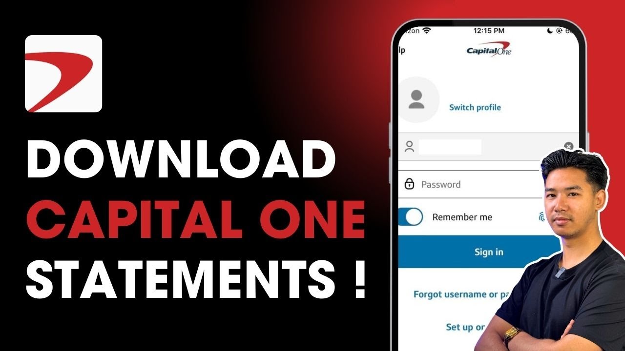 How to Download Capital One Bank Statement - YouTube