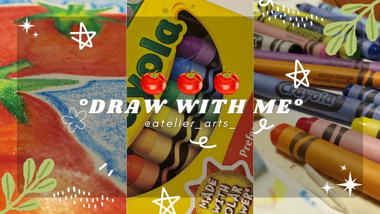 draw with me like we’re on FaceTime sketchbook spread w/ tomatoes🍅🌱 ...
