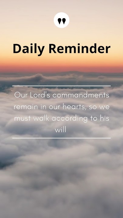 Daily Reminder - YouTube