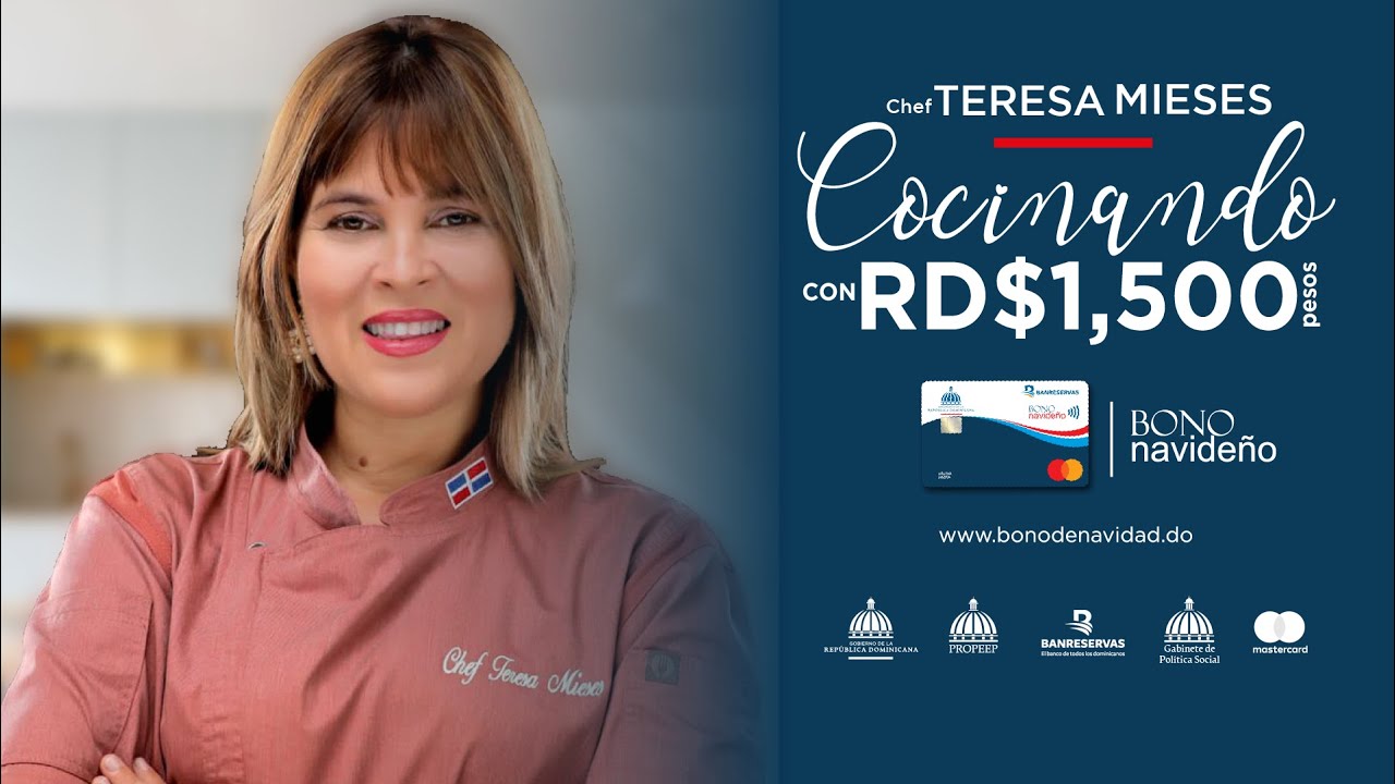 Chef Teresa Mieses COCINANDO CON RD$1,500 PESOS | “El Bono Navideño ...