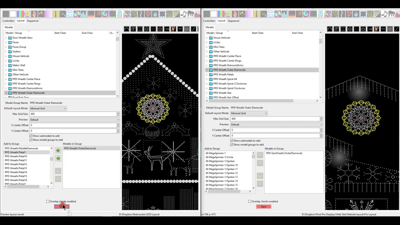xLights Groups: Build the PPD Wreath Groups in xLights - YouTube