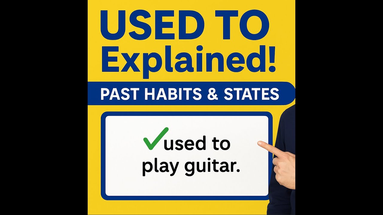 "Used To in English Grammar | How to Use 'Used To' Correctly with ...