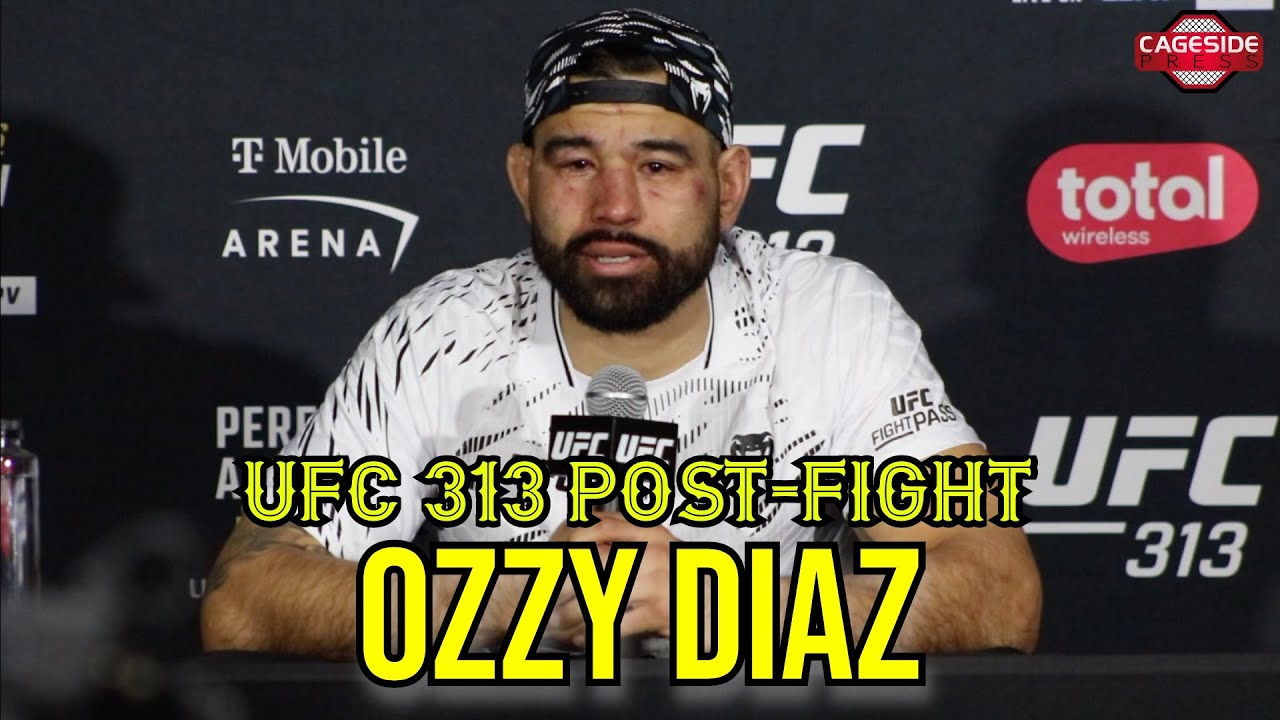 Ozzy Diaz on Emotional First UFC Victory | UFC 313 - YouTube