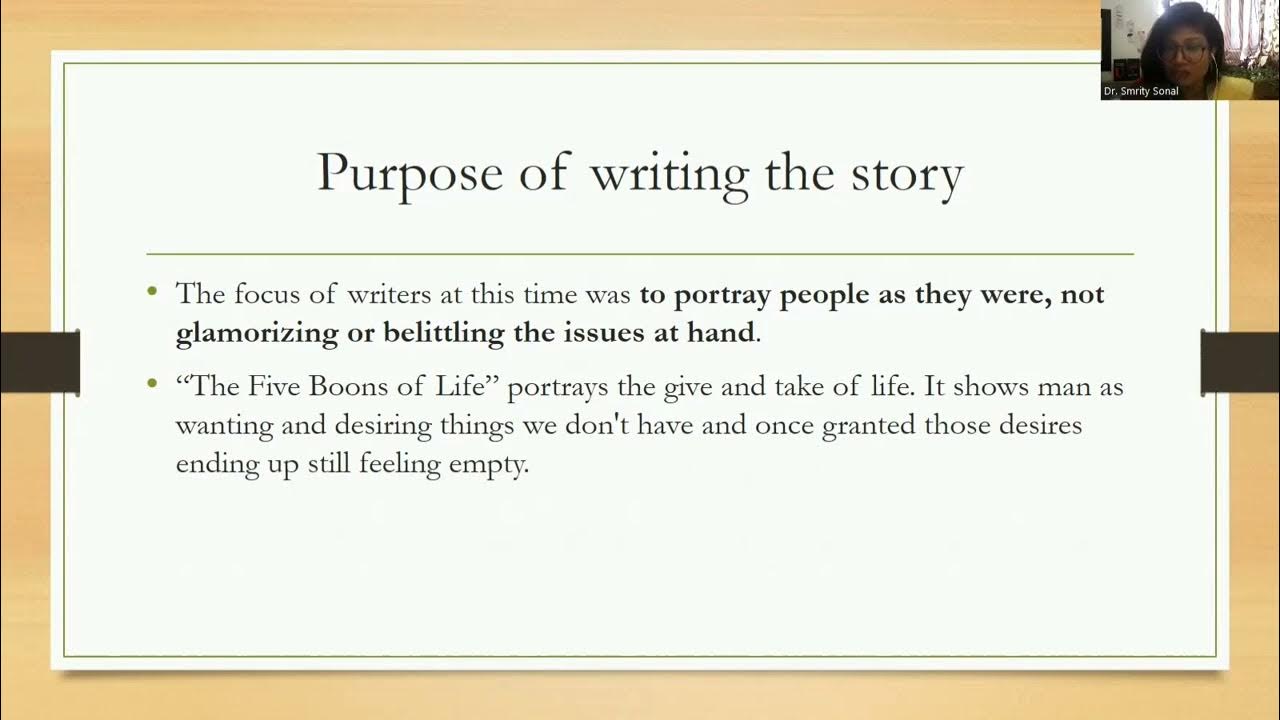 Continued.. Explanation and Analysis of Mark Twain's "The Five Boons of ...