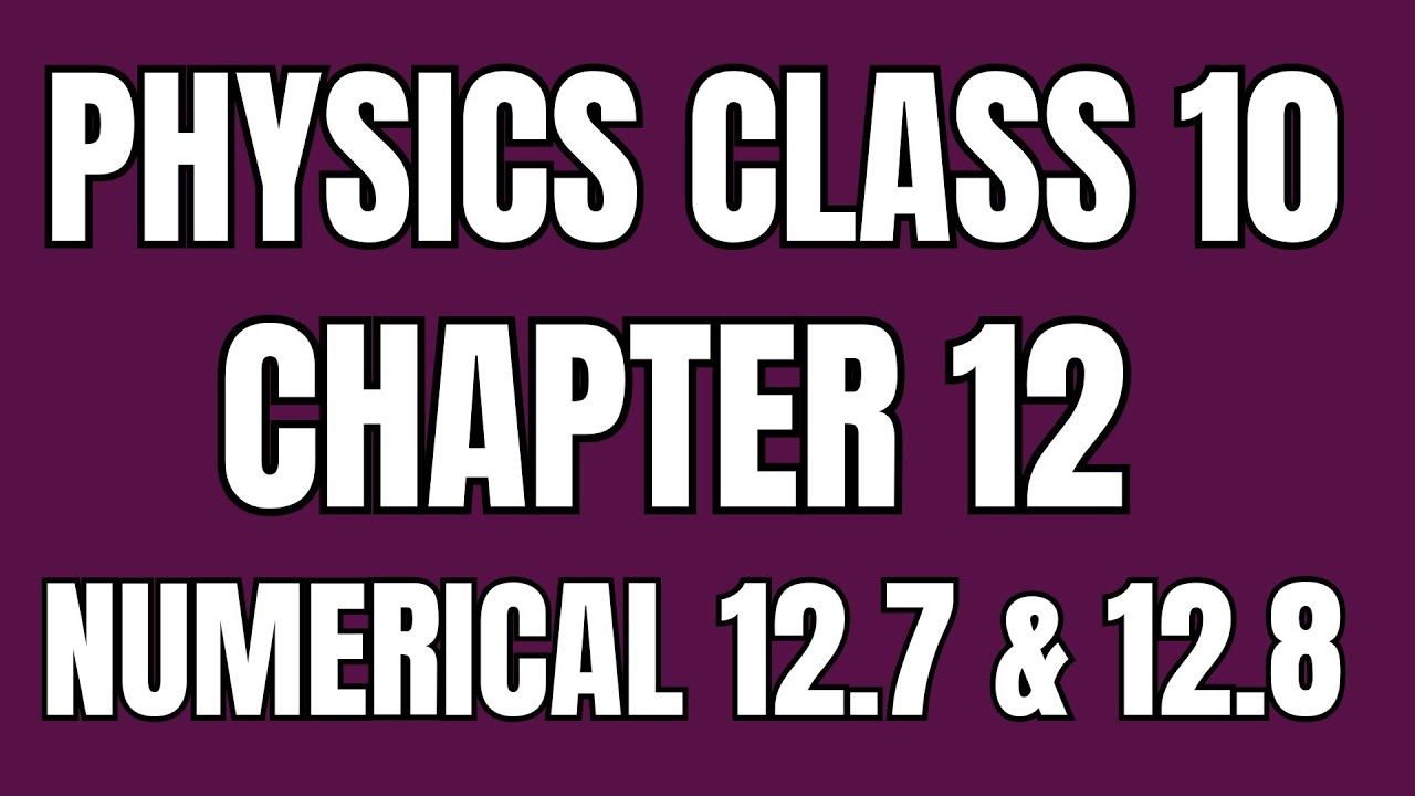 class 10 physics chapter 12 Geometrical Optics numerical 12.7&12.8 ...