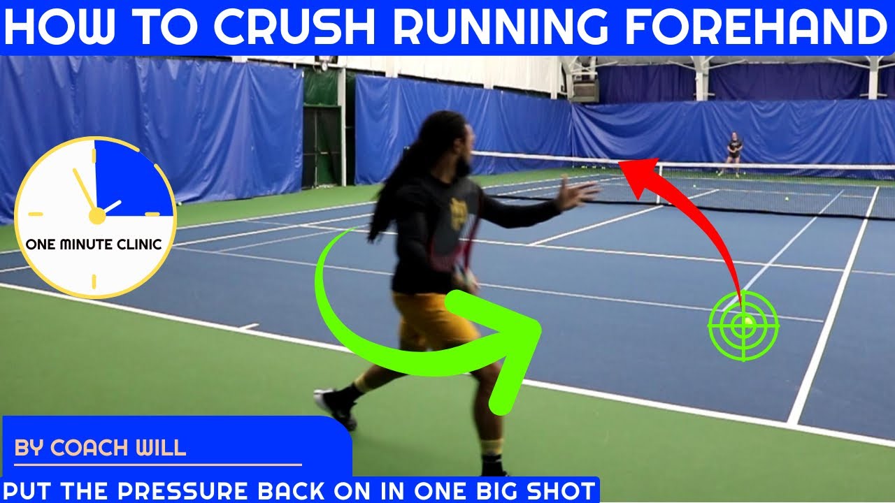 How to Crush the RUNNING FOREHAND - ONE MINUTE CLINIC - YouTube