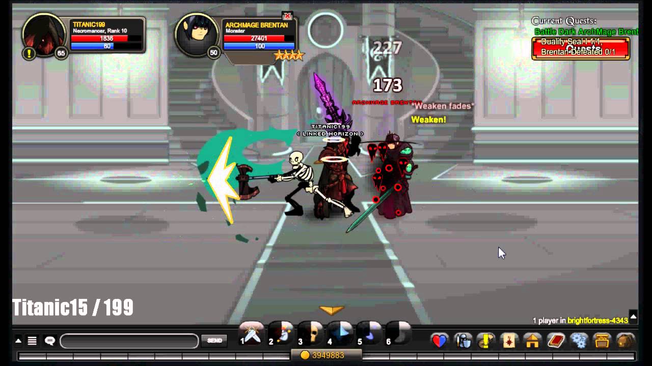 AQ Worlds "Battle Dark ArchMage Brentan" (Quest) - YouTube