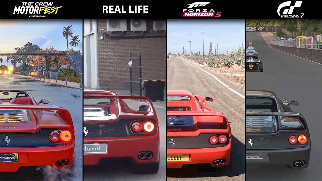 Ferrari F50 Sound Comparison/ Real Life vs The Crew Motorfest vs ...